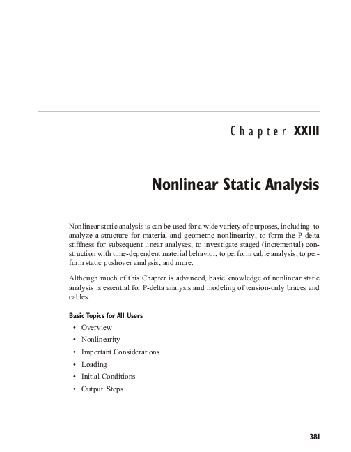 (PDF) Nonlinear Static Anal y sis