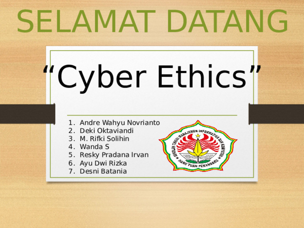 (PPT) Cyber Ethics