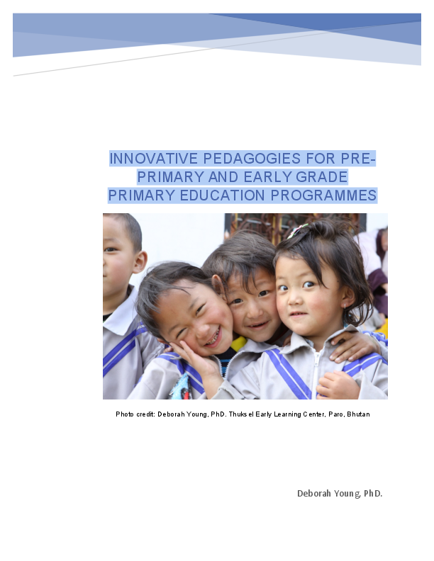 (PDF) INNOVATIVE PEDAGOGIES FOR PRE- PRIMARY AND EARLY GRADE PRIMARY ...