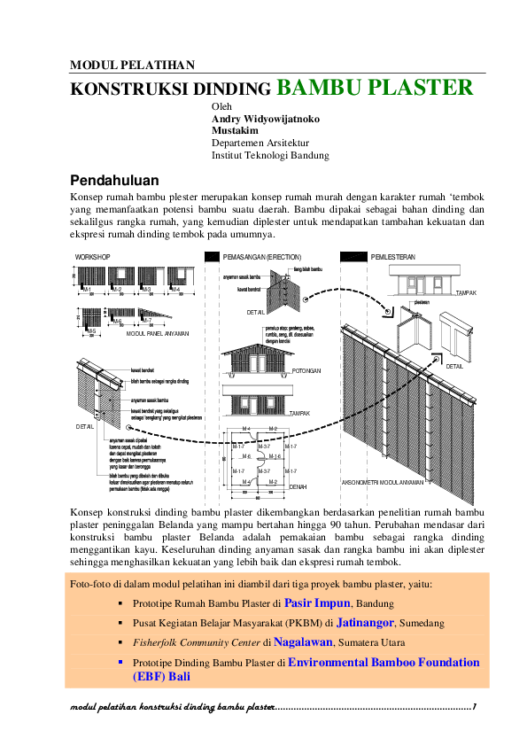 (PDF) KONSTRUKSI DINDING BAMBU PLASTER