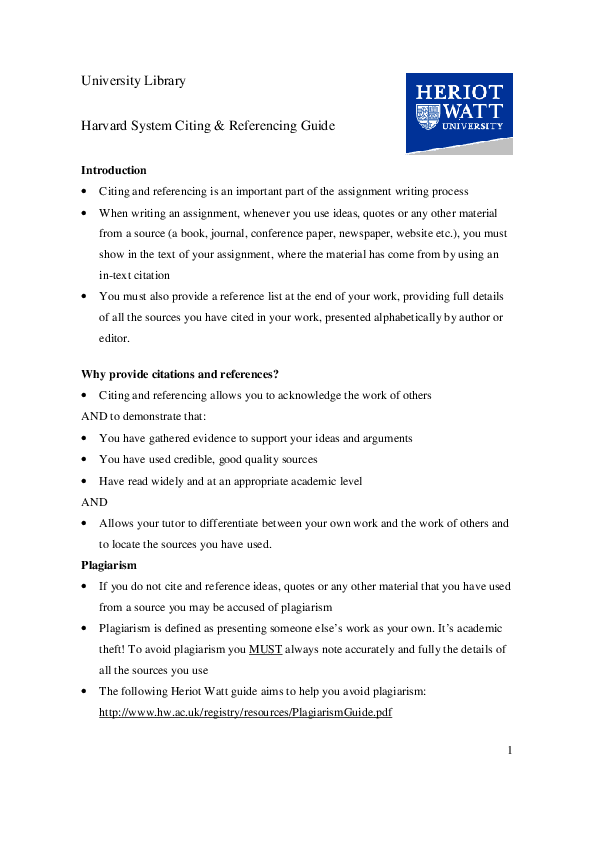 (PDF) Harvard referencing