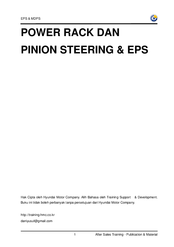 (PDF) POWER RACK DAN PINION STEERING & EPS