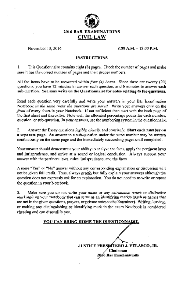 (PDF) Disclaimer: Source Information for Civil Law Document 2016