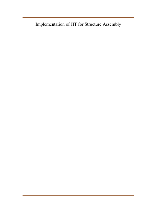 (PDF) Implementation of JIT for Structure Assembly