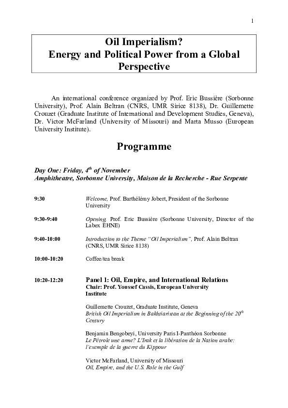 (PDF) Oil Imperialism? Energy and Political Power from a Global ...