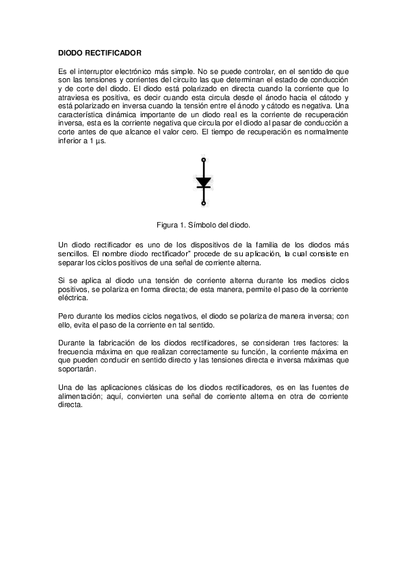 (PDF) DIODO RECTIFICADOR