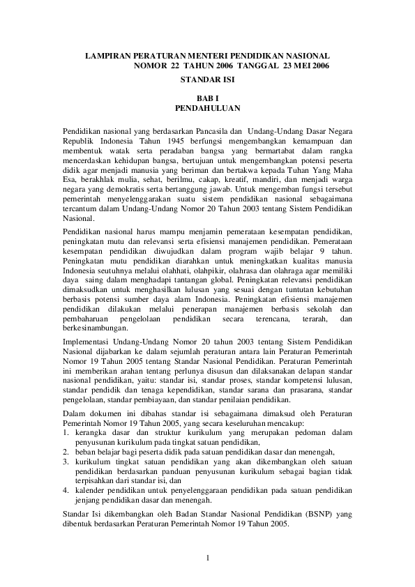 (PDF) Standar Isi