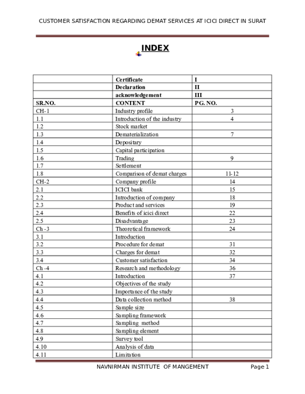 (DOC) INDEX Certificate I Declaration II acknowledgement III | Hardik ...