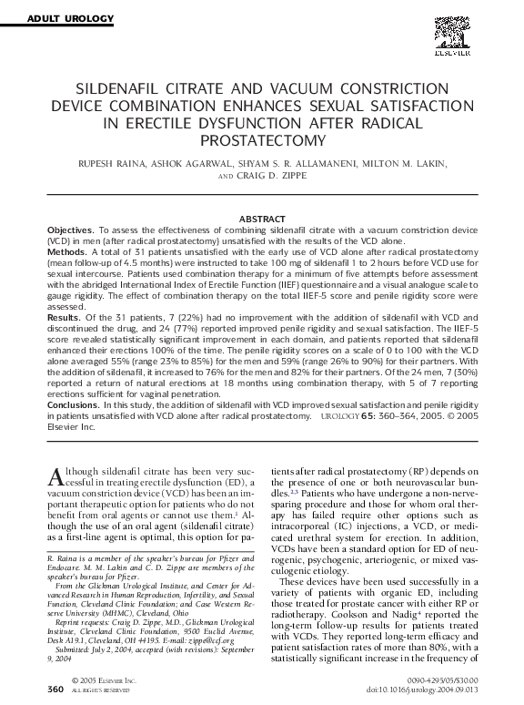 (PDF) Sildenafil citrate and vacuum constriction device combination ...