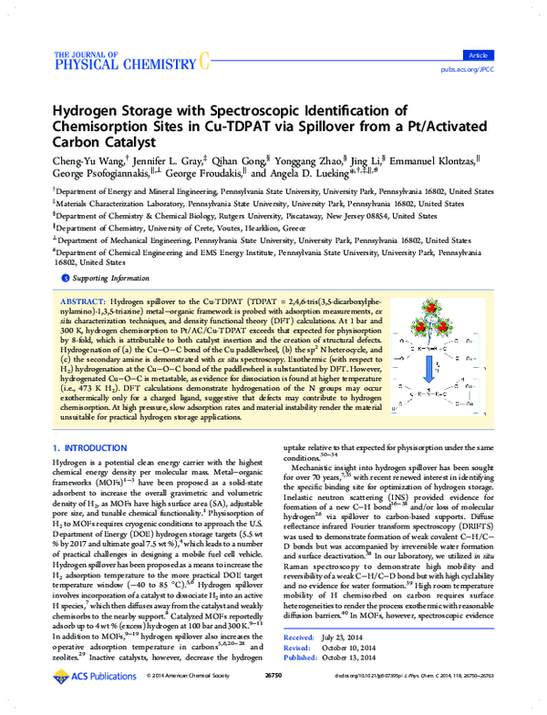 (PDF) Hydrogen Storage with Spectroscopic Identification of ...