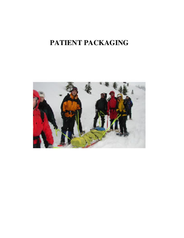 (PDF) PATIENT PACKAGING