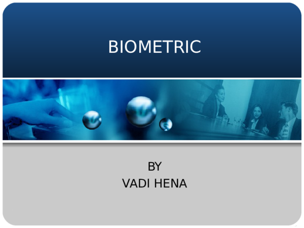 (PPT) Biometrics.ppt