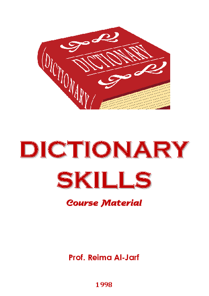 (PDF) Dictionary Skills
