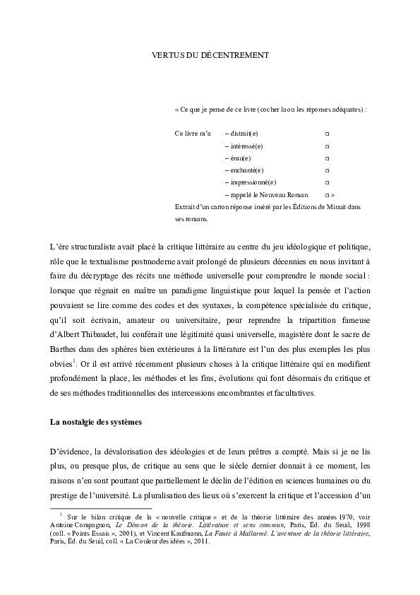 extrait litteraire fle