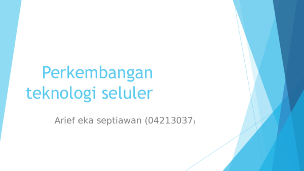 (PPT) Perkembangan teknologi seluler