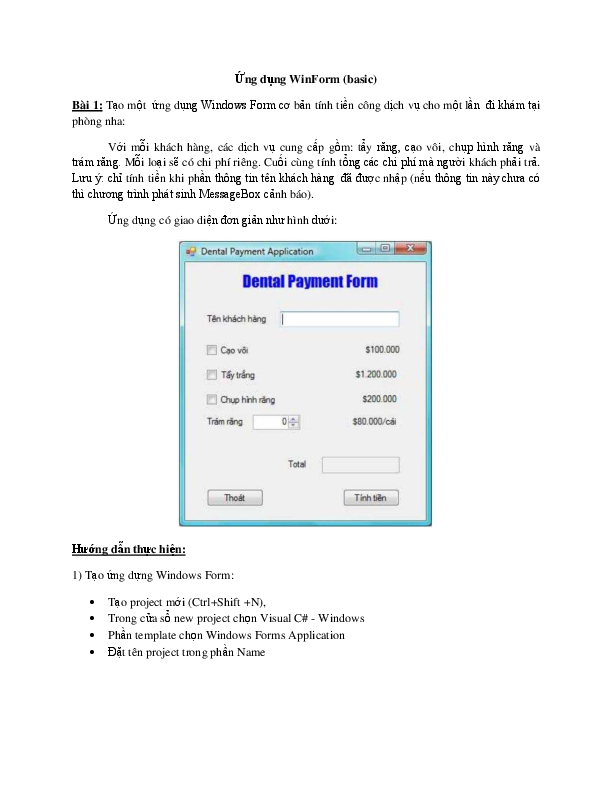 (PDF) Ứng dụng WinForm (basic