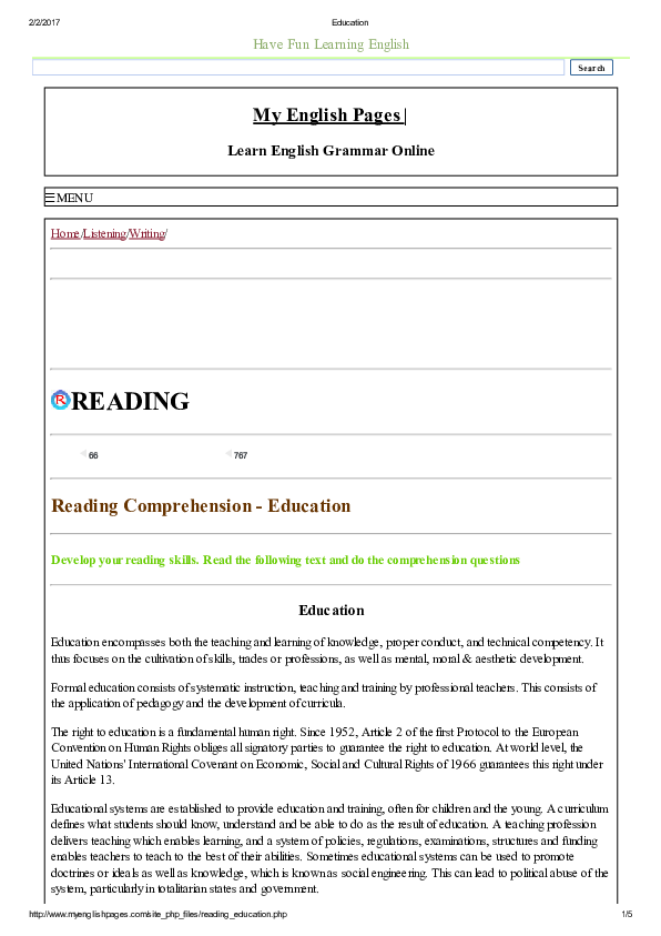 (PDF) Have Fun Learning English