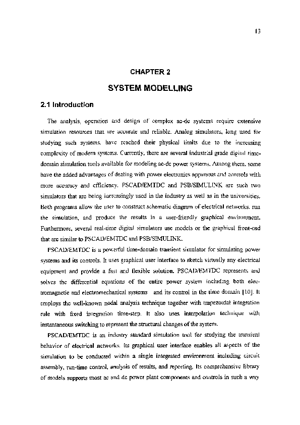 (PDF) CHAPTER 2 Power SYSTEM MODELLING