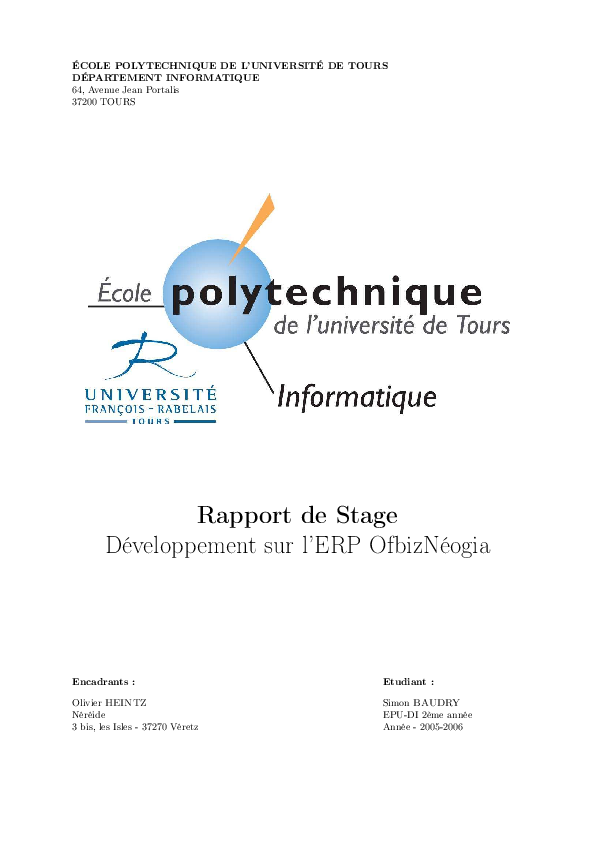 (PDF) Rapport Stage Simon Baudry