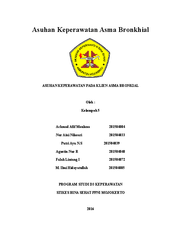 (DOC) Asuhan Keperawatan Asma Bronkhial
