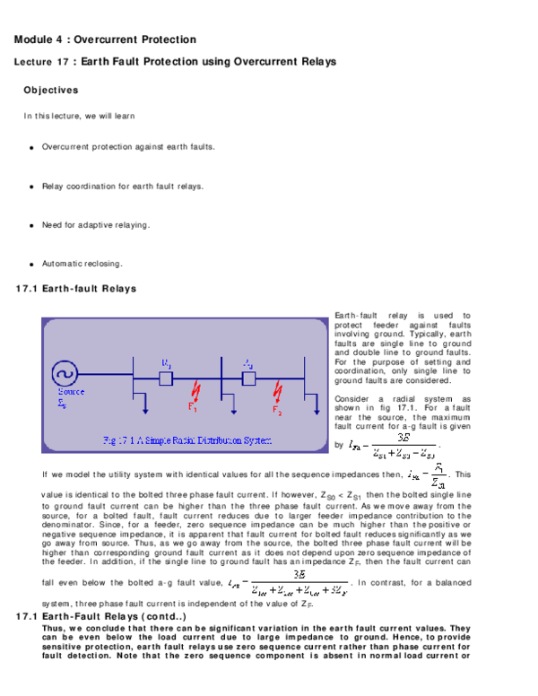 (PDF) Module 4 : Overcurrent Protection