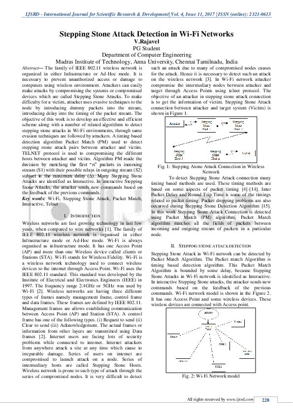 (PDF) Stepping Stone Attack Detection in Wi-Fi Networks