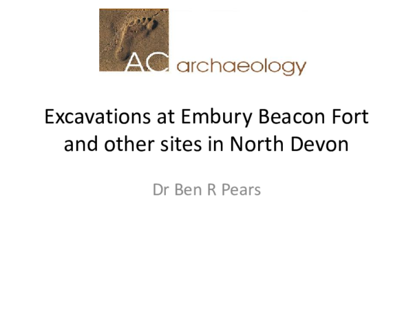 (PDF) North Devon Archaeological Society (2014) 'Excavations at Embury ...