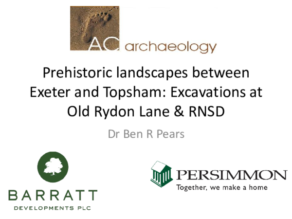 (PDF) Devon Archaeological Society (2013) 'Prehistoric landscapes ...