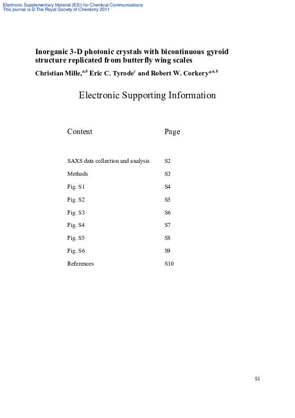 (PDF) Supporting Info ChemComm Silica Butterfly 2011