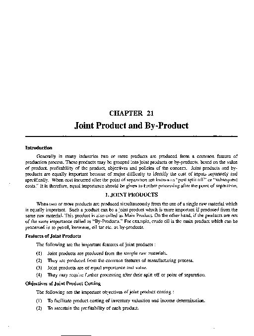 (PDF) Joint Product and By-Product