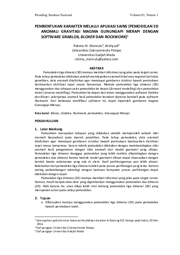 (PDF) PEMBENTUKAN KARAKTER MELALUI APLIKASI SAINS (PEMODELAN 3D ANOMALI ...