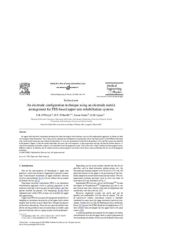(PDF) An electrode configuration technique using an electrode matrix ...