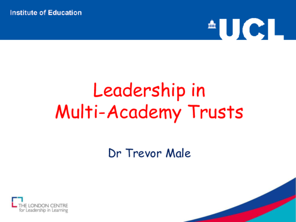 (PDF) Leadership in Multi-Academy Trusts