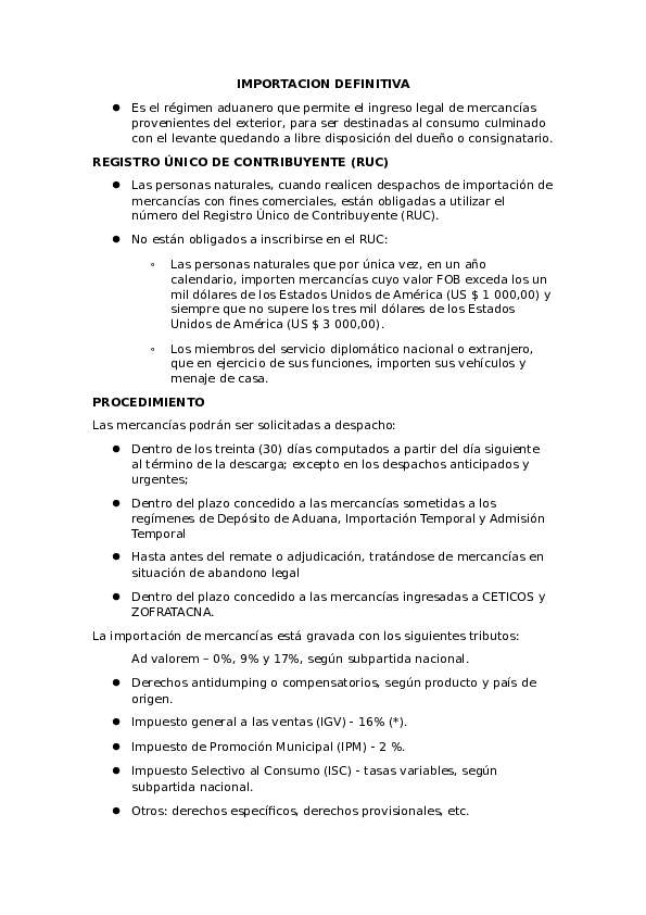 (DOC) IMPORTACION DEFINITIVA