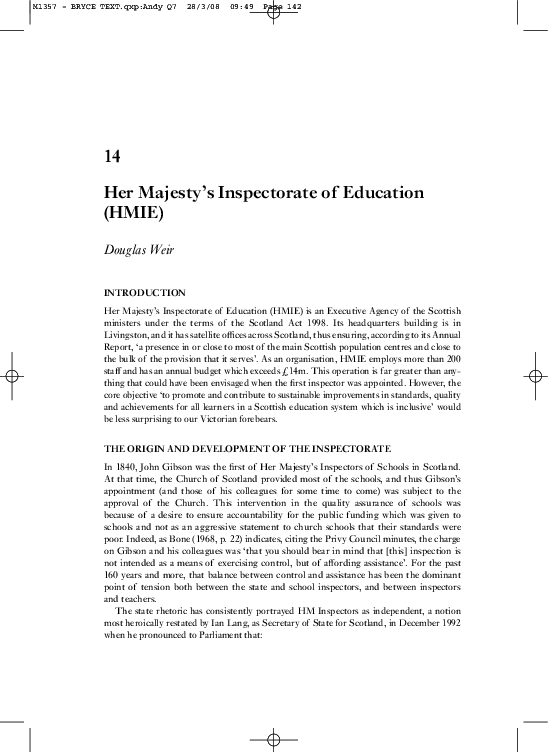 (PDF) Her Majesty's Inspectorate of Education (HMIE)