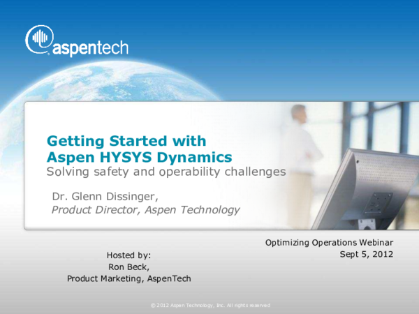 (PDF) Getting Started with Aspen HYSYS Dynamics Solving safety and operability challenges