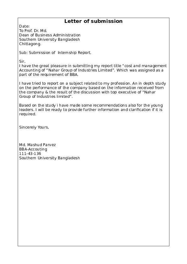 (DOC) Letter of submission