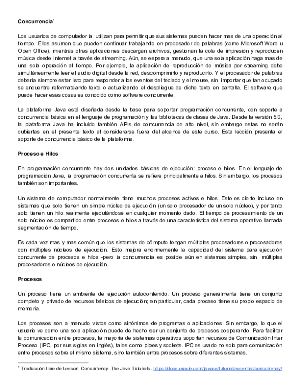 (PDF) Concurrencia En Java