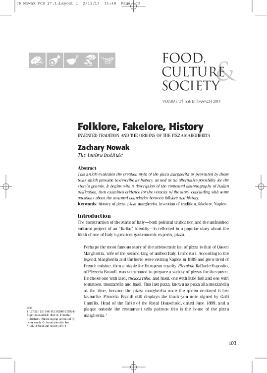 (PDF) Folklore, Fakelore, History: Invented Tradition and the Origins ...