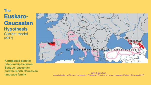 (PDF) Euskaro- Caucasian Hypothesis: Current model (2017):