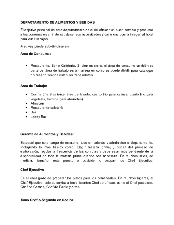 (DOC) DEPARTAMENTO DE ALIMENTOS Y BEBIDAS
