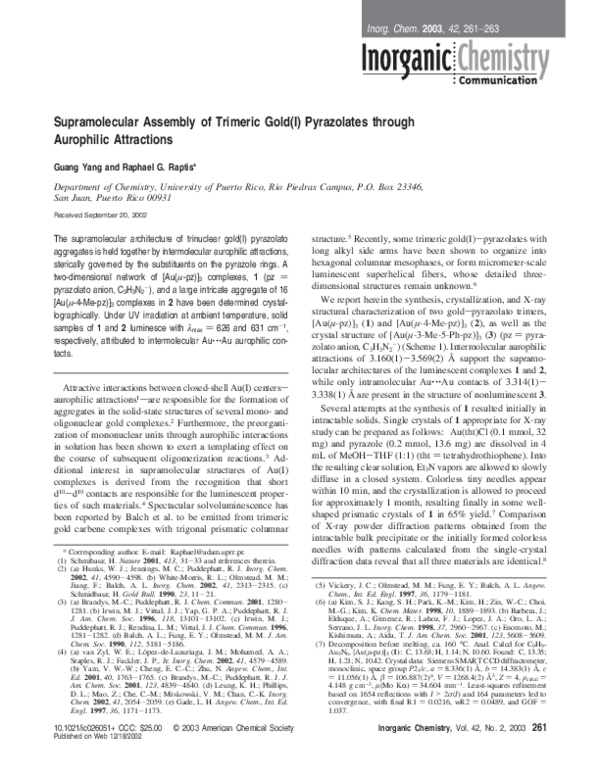 (PDF) Synthesis, Structure, and Properties of a Tetrametallic ...