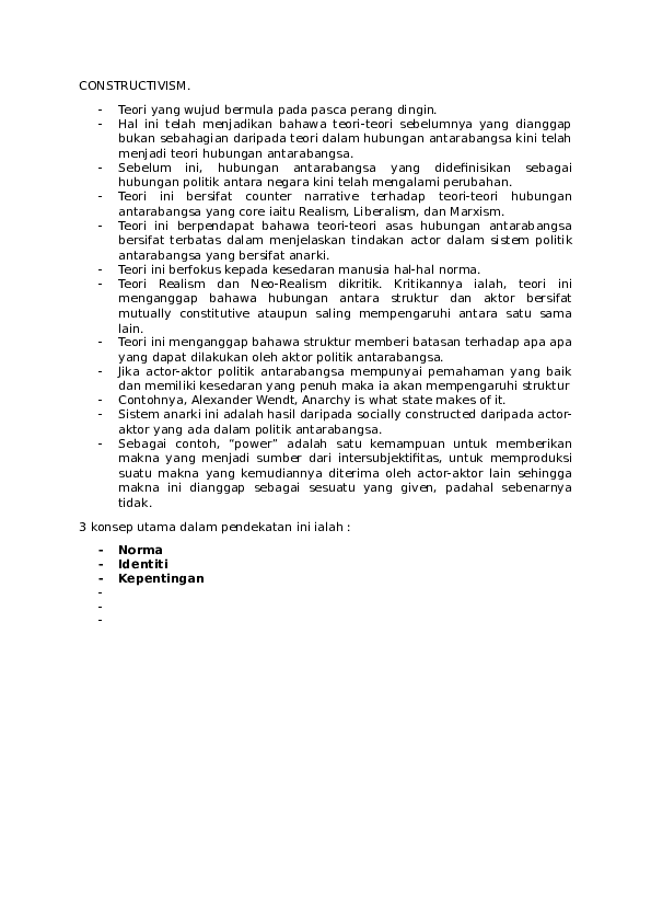 (DOC) CONSTRUCTIVISM