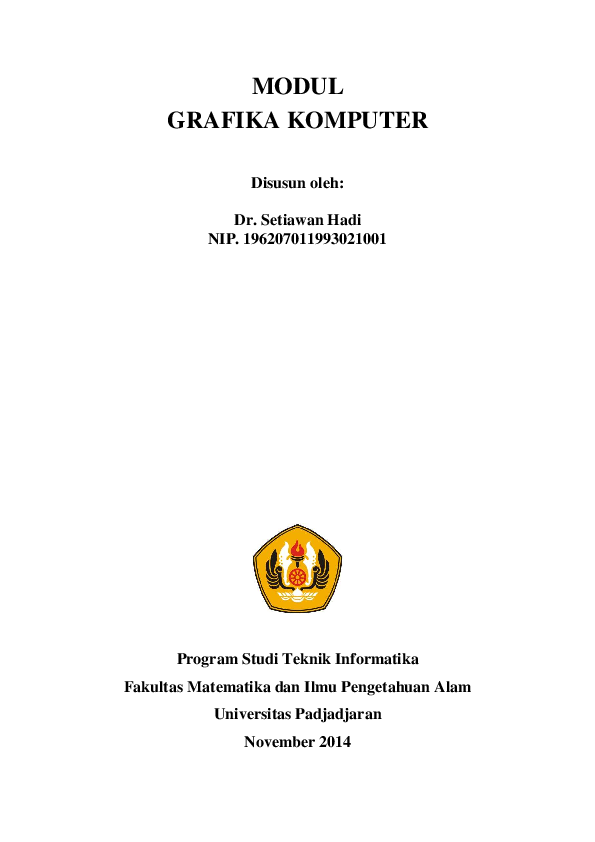(PDF) MODUL GRAFIKA KOMPUTER Program Studi Teknik Informatika