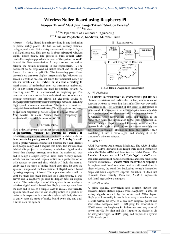 (PDF) Wireless Notice Board using Raspberry Pi (PDF) Wireless Notice Board using Raspberry Pi
