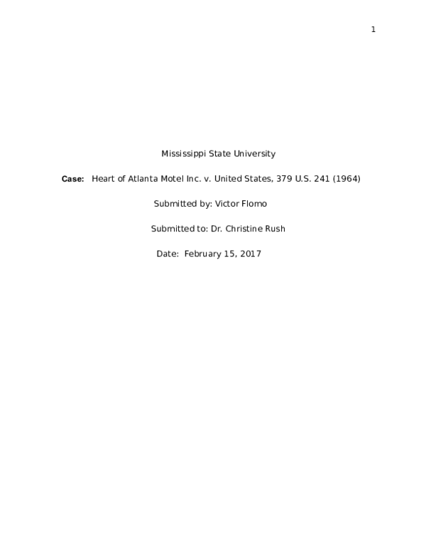 (DOC) Real Case Memo 2