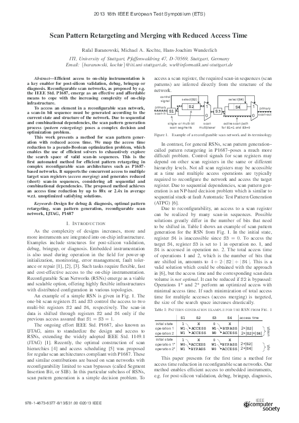 (PDF) Scan pattern retargeting and merging with reduced access time