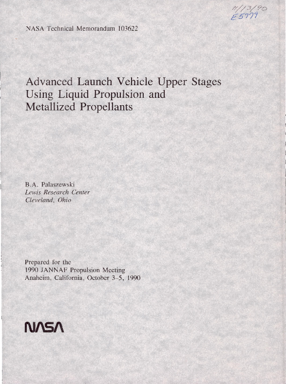 (PDF) Advanced launch vehicle upper stages using liquid propulsion and ...