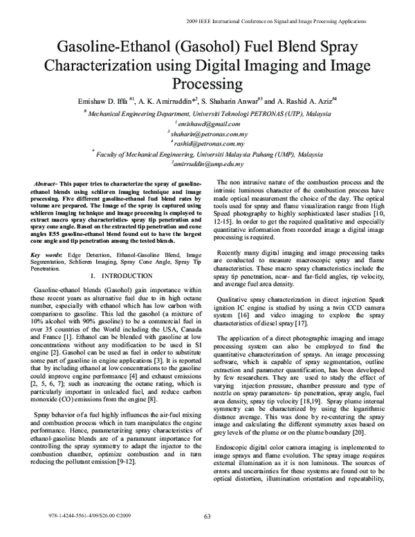 (PDF) Gasoline-ethanol (Gasohol) fuel blend spray characterization ...