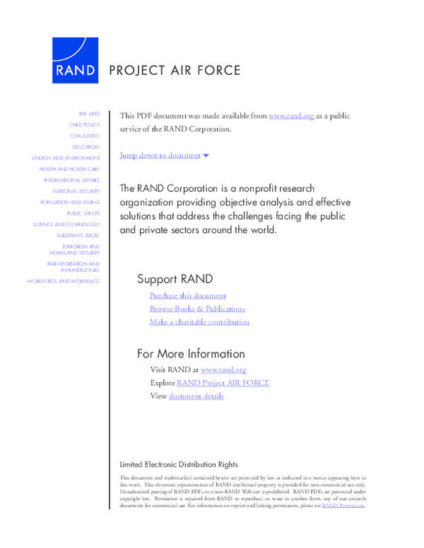 (PDF) A RAND Analysis Tool for Intelligence, Surveillance, and ...